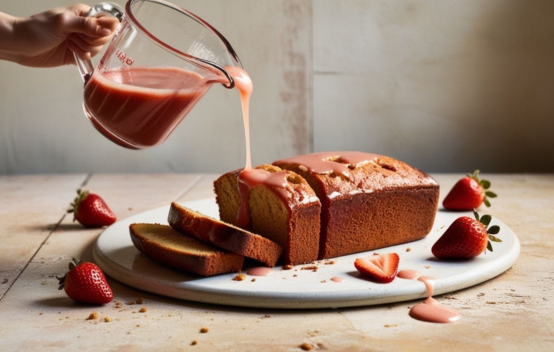 How to Make Strawberry Bread with Glaze - Ovenly Magic