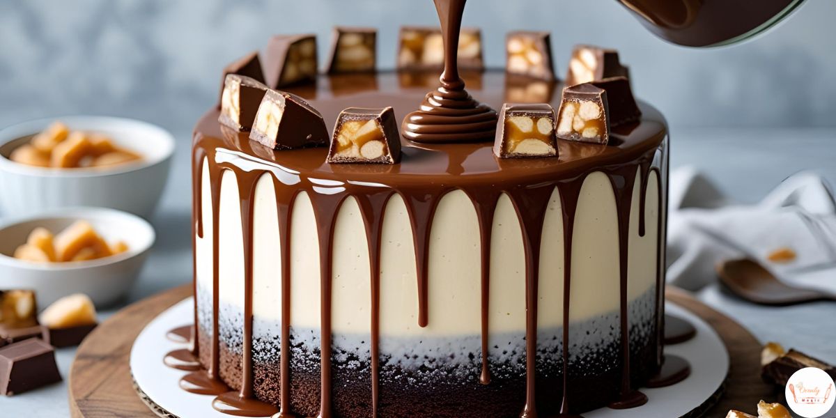 How to Make Easy Snickers Chocolate Cake Loaded with Caramel